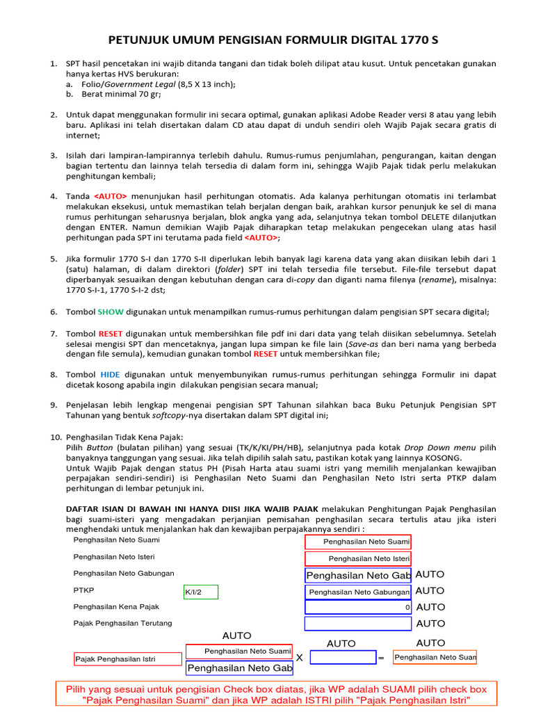 Form SPT 1770s Op | PDF