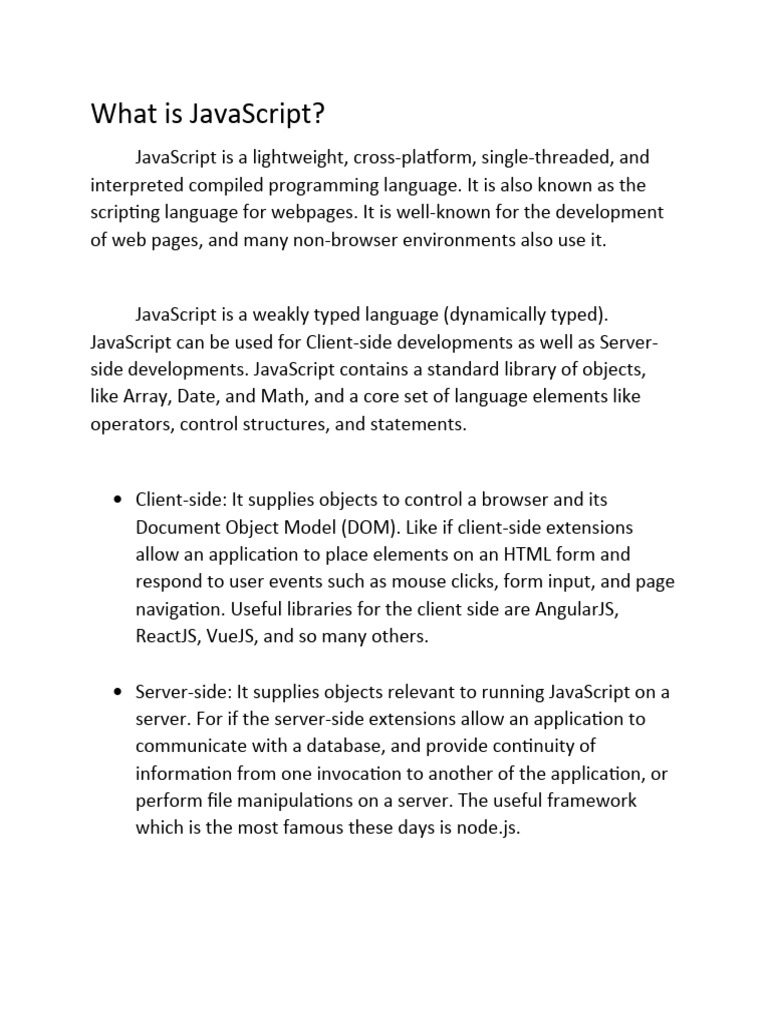 JavaScript Document | PDF | Dynamic Web Page | Html JavaScript Document | PDF | Dynamic Web Page | Html