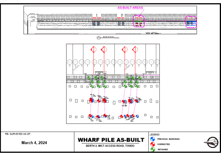 MICT Berth 2 Wharf Pile Asbuilt Plan_QC5 | PDF