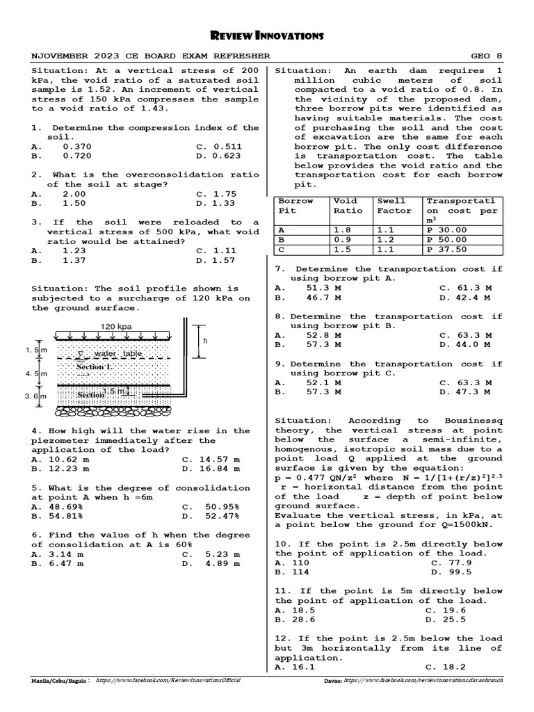 Geo - 8 | PDF | Soil Mechanics | Continuum Mechanics