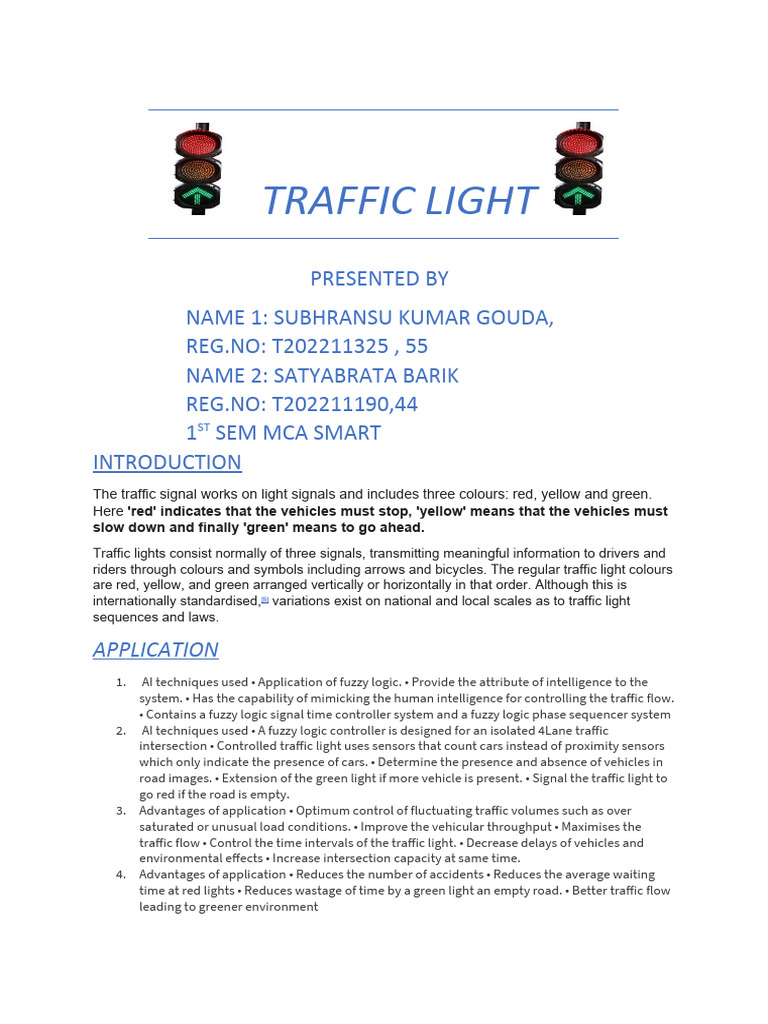 Traffic Light | PDF | Traffic Light | Traffic