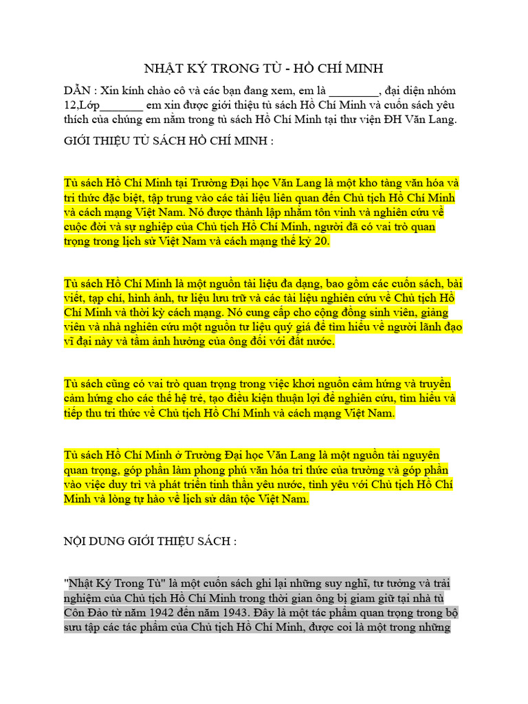 TƯ TƯ NG H CHÍ MINH Tú Uyên | PDF