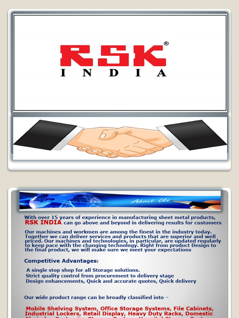 Company Profile RSK India PVT LTD | PDF | Cabinetry | Interior Design
