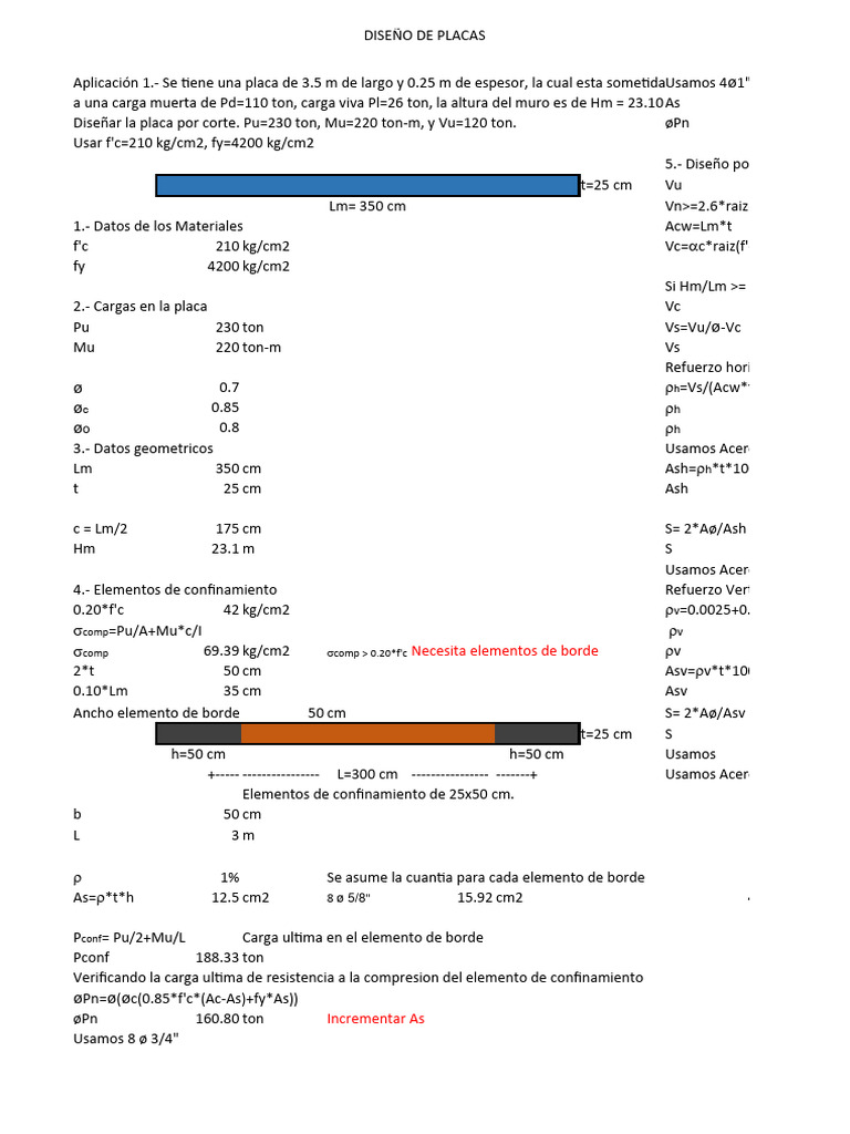 3.7 Diseño de Placas | PDF