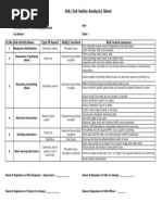 Last Minute Risk Assessment (LMRA) | PDF | Occupational Safety And ...