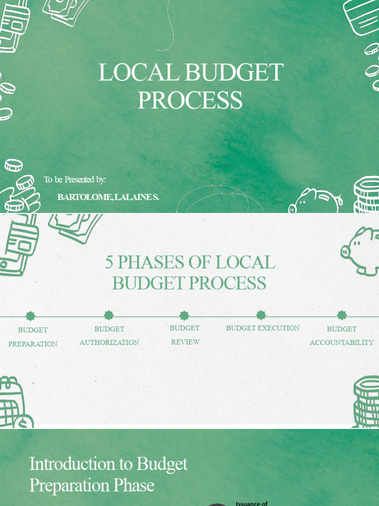Local Budget Process - First 3 Phases ONLY (PREPARATION, AUTHORIZATION ...