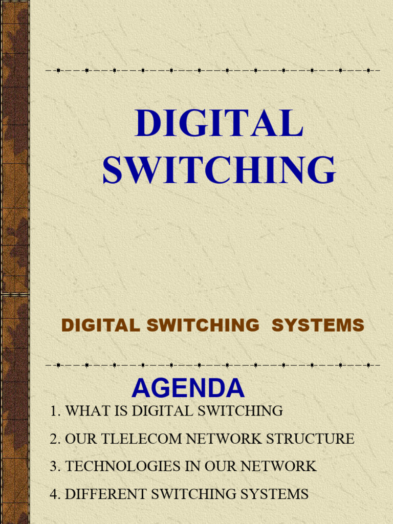 Digital Switching Concept | PDF | Electrical Engineering | Computer Networking