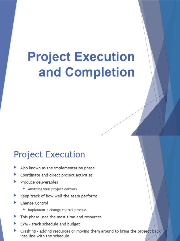 Chapter-17 and 18 Project Exeuction and Completion | PDF | Project ...