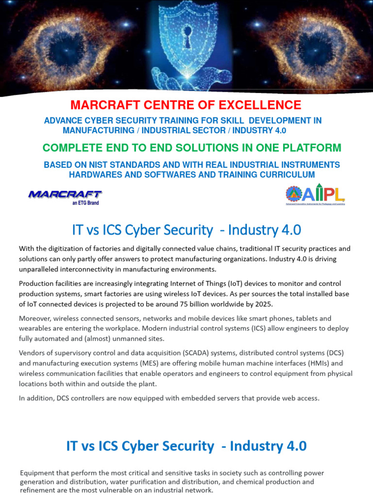 Marcraft Manufacturing Industry 4.0 Cybersecurity Presentation L | PDF ...