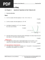 S4 Mathematics Questions and Answers | PDF | Euclidean Geometry ...