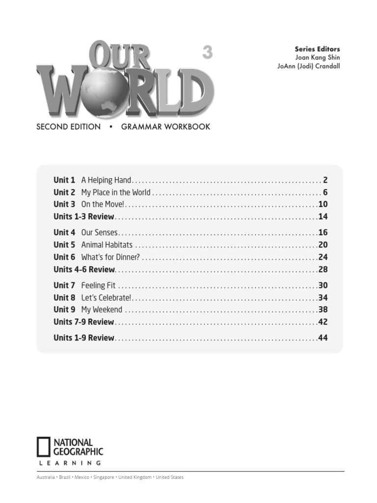 Our World 3 Grammar Workbook | PDF
