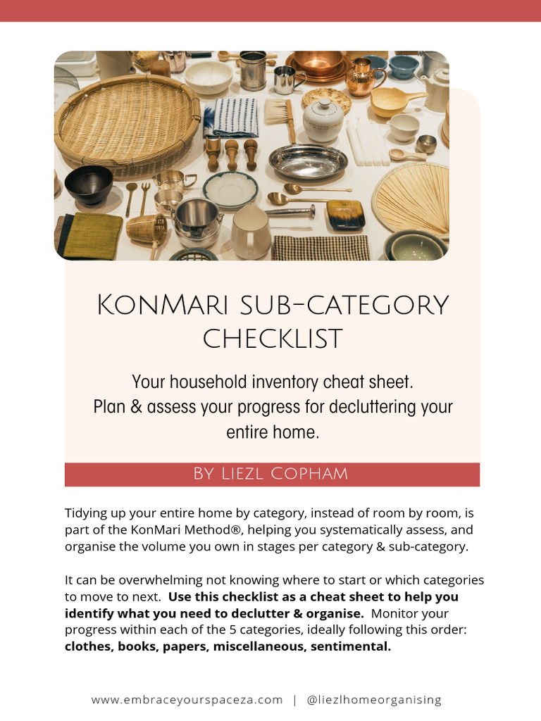 Declutter Cheat Sheet | Download Free PDF | Flashlight | Sweater