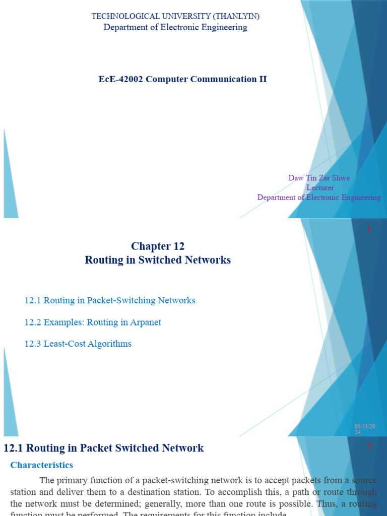 CC CHP 12 | PDF | Routing | Computer Network