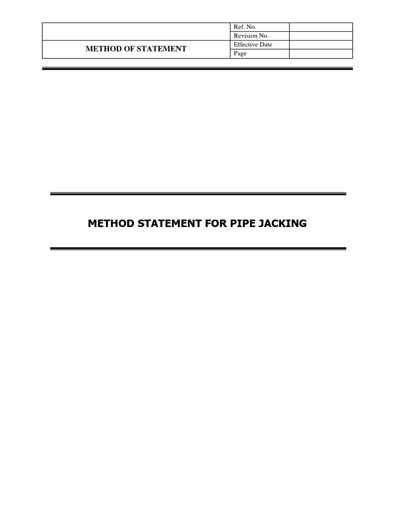 MOS Pipe Jacking Slurry Method | PDF | Pipe (Fluid Conveyance) | Deep Foundation