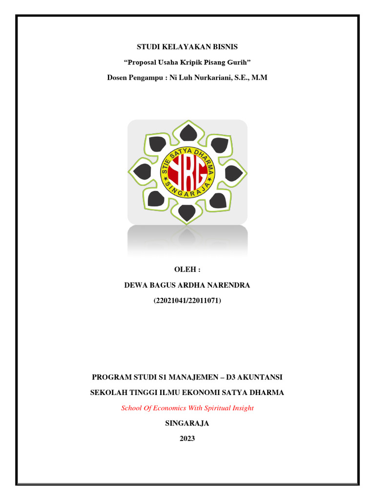 Proposal Bagus | PDF