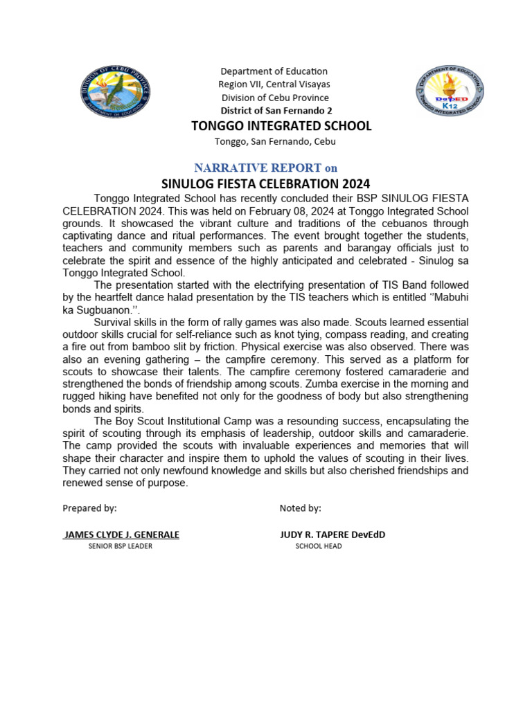 Sinulog narrative | PDF