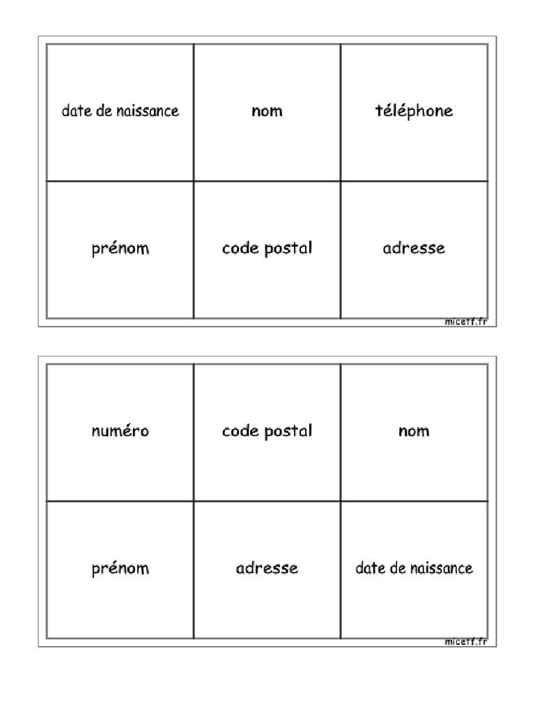 Loto - Planches Loto MiCetF | PDF