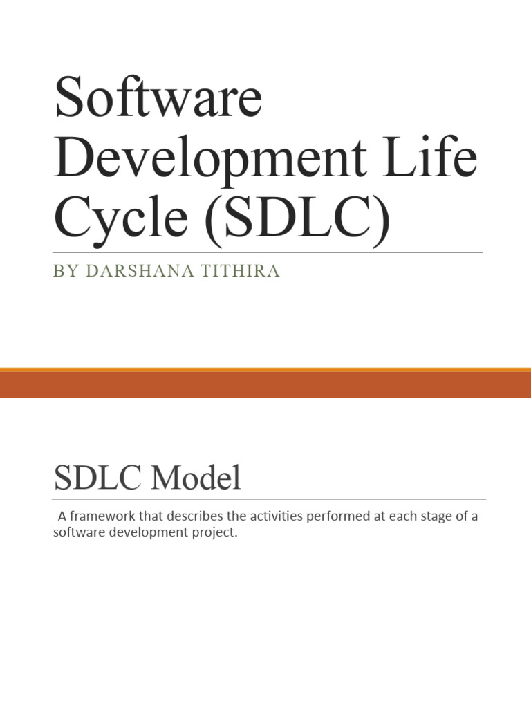 Week 1 - SDLC SDLC Models | PDF | Software Development Process ...
