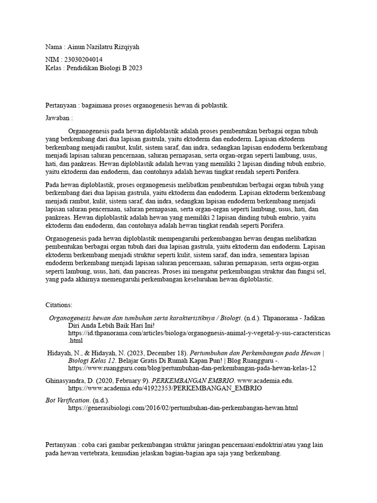 Ainun Nazilatur R - Tugas SPH - PBB 2023-1 | PDF