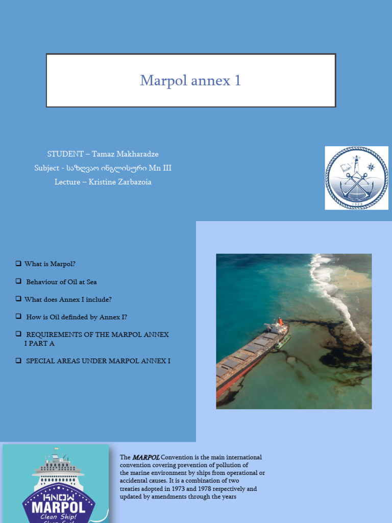 Marpol Annex 1 | PDF | Petroleum | Environmental Issues