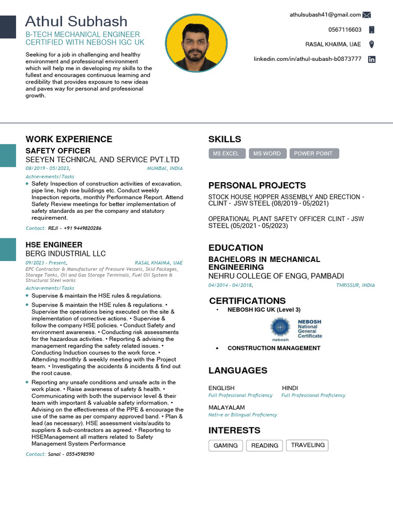Athul's Resume | PDF