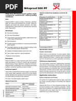 Fosroc Nitoproof 600 PF Overview | PDF | Concrete | Water