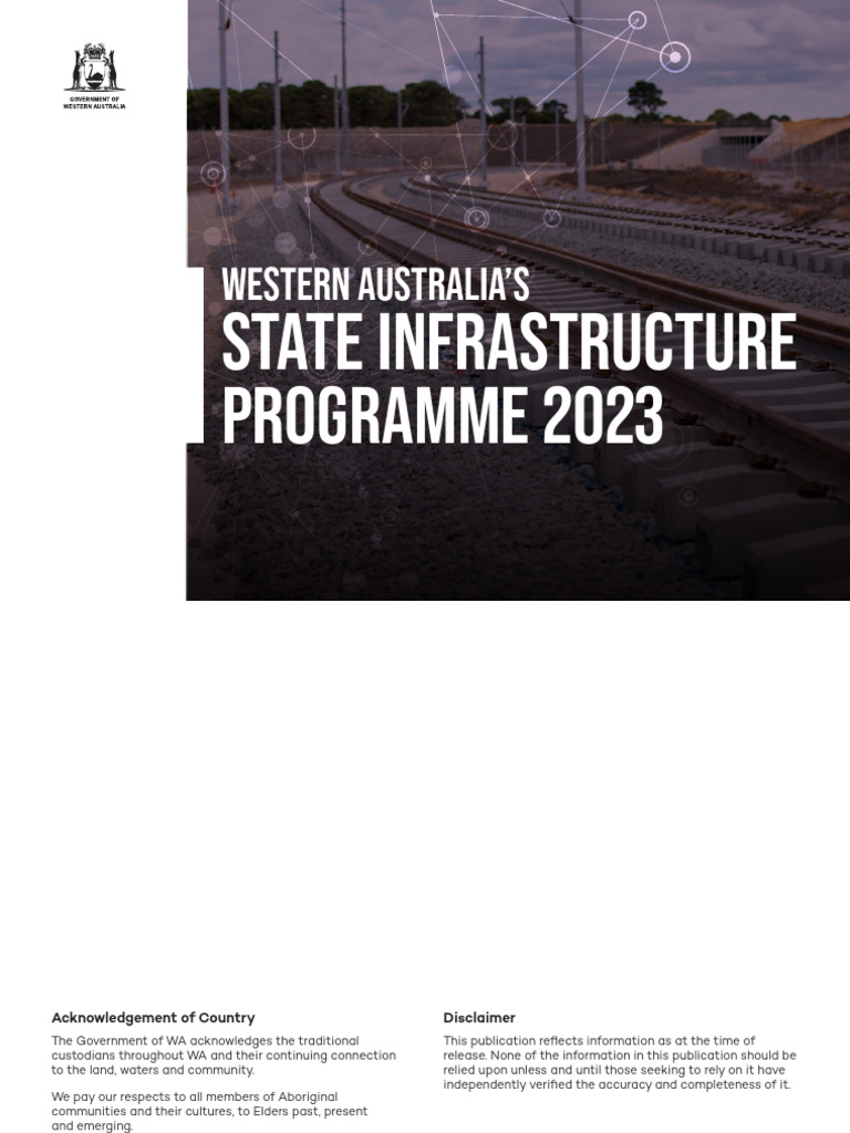 Western Australia State Infrastructure Programme 2024 | PDF ...