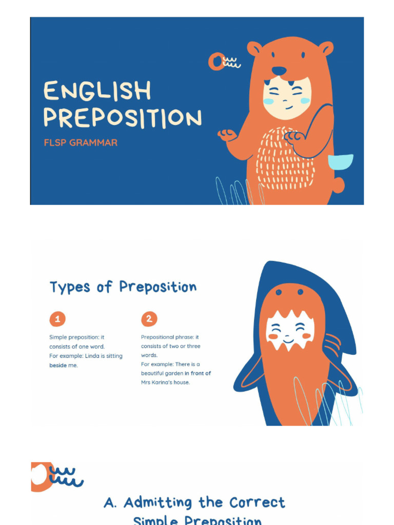 Grammar Week 9 - Preposition | PDF