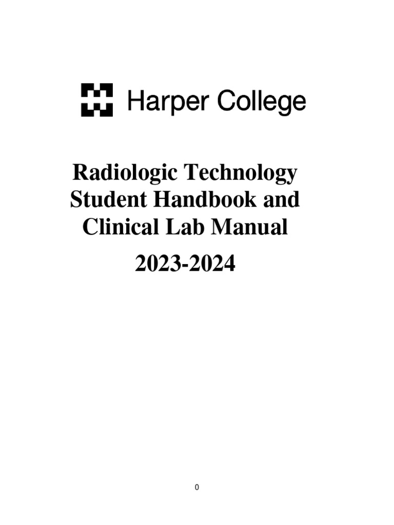 Radiologic Technology Handbook 2023-24 | PDF | Radiology | Medical Imaging