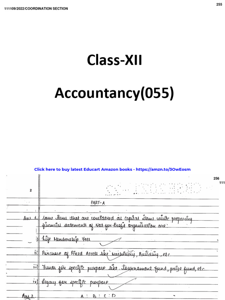 Accountancy 055 | PDF