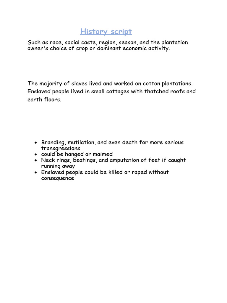 History Script | PDF