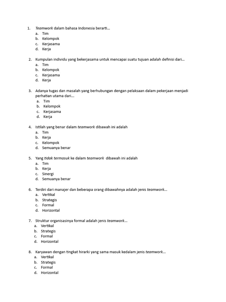 Pre Test | PDF