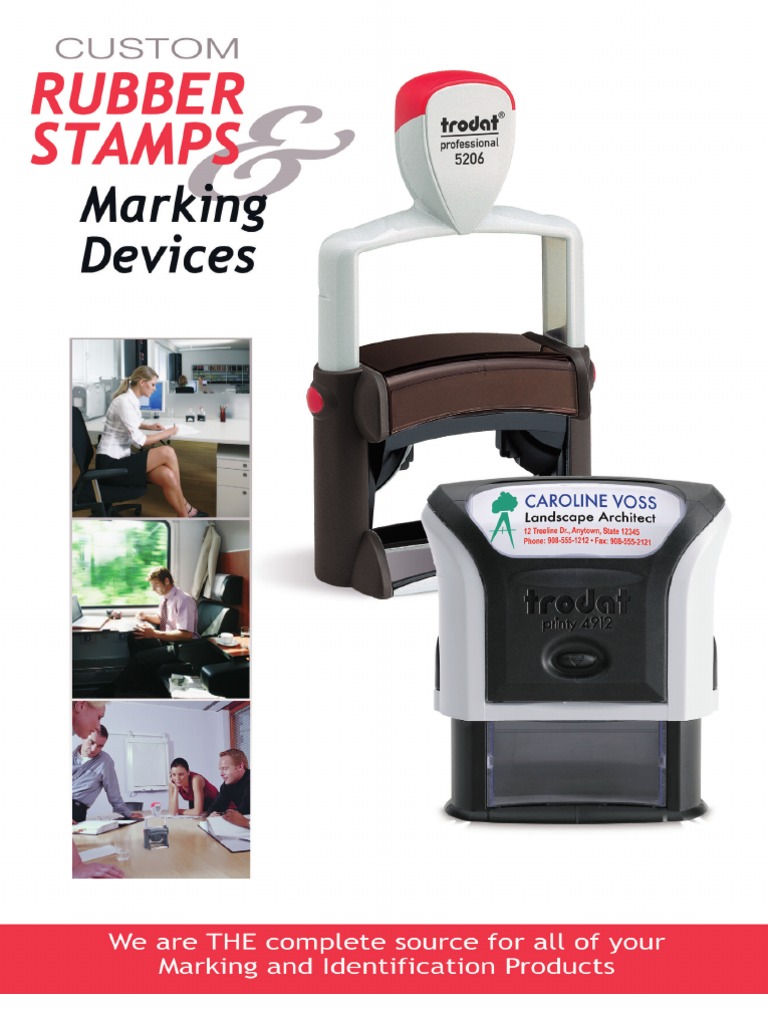 Trodat Standard Self Inking Stamp and Accessory Mini Catalog | PDF ...