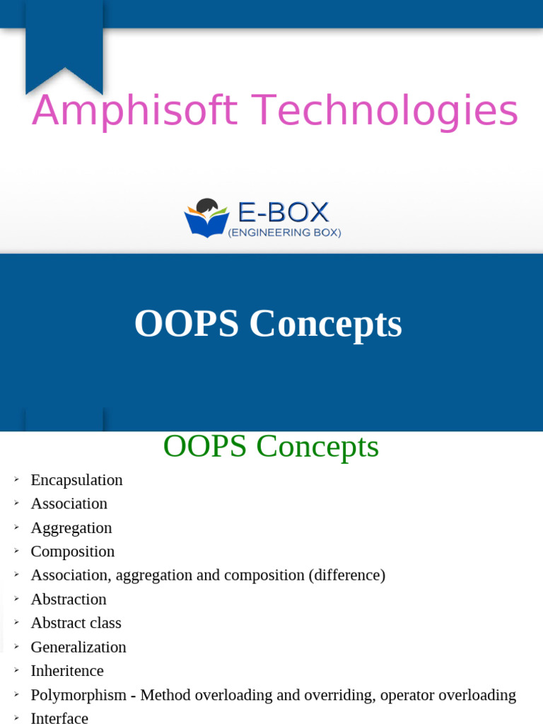 Oopsconcepts Pdf Inheritance Object Oriented Programming Method Computer Programming
