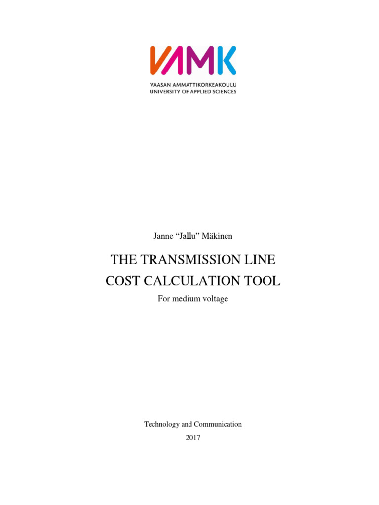 THE_TRANSMISSION_LINE_COSE_TOOL_FOR_MV_VOLTAGE | PDF | Electric Arc ...