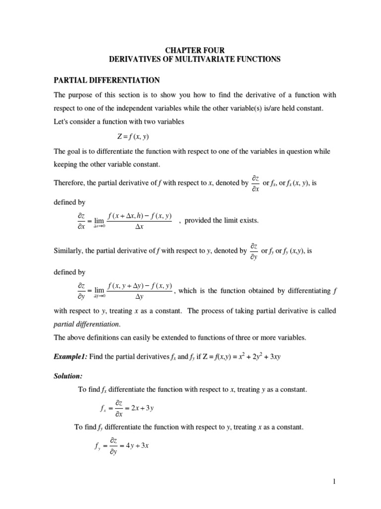CHAPTER FOUR | PDF | Derivative | Profit (Economics)