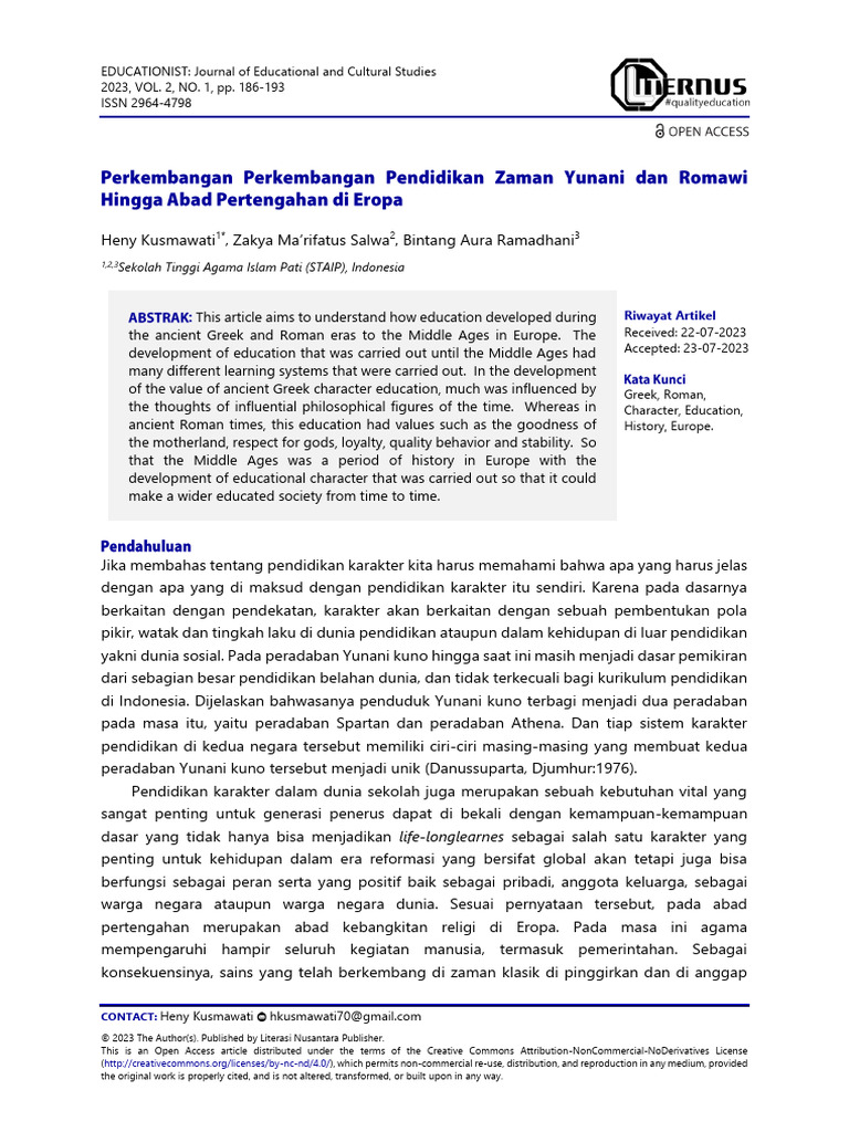 Pendidikan Yunani Kuno dan Romawi | PDF | Ilmu Sosial | Sejarah