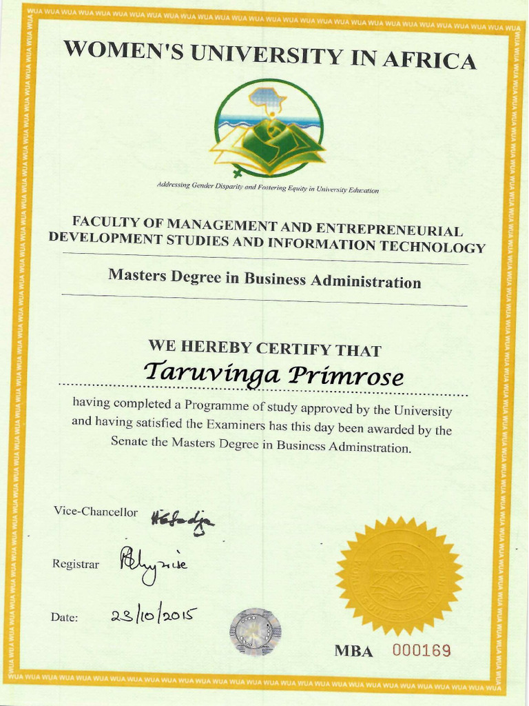 Tertiary Certificates - 0001 | PDF