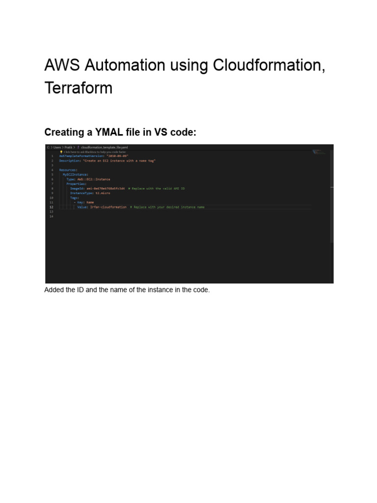AWS Automation Using Cloudformation, Terraform | PDF