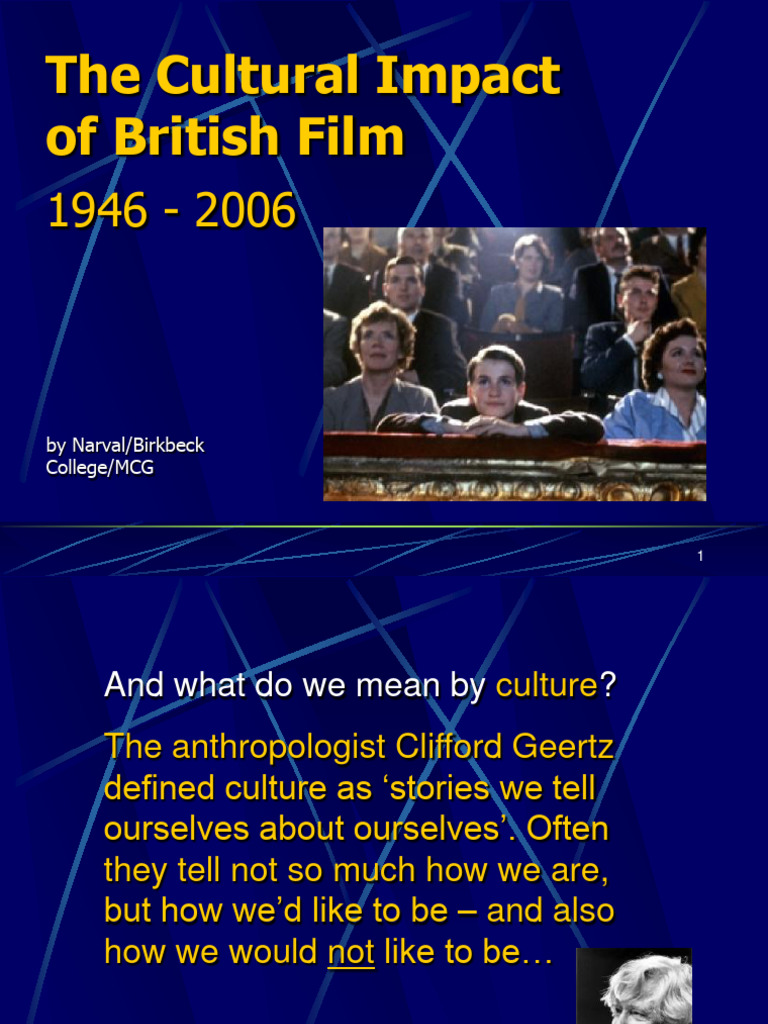 Cultural Impact of British Film 1946 2006 Ian Christie Presentation ...