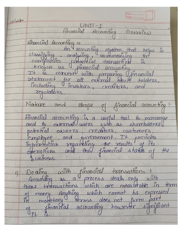 FAM Unit 1 2 | PDF