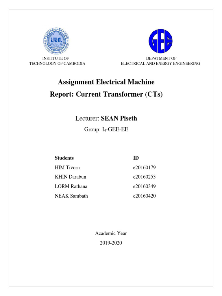 2. Current Transformer | PDF | Transformer | Alternating Current