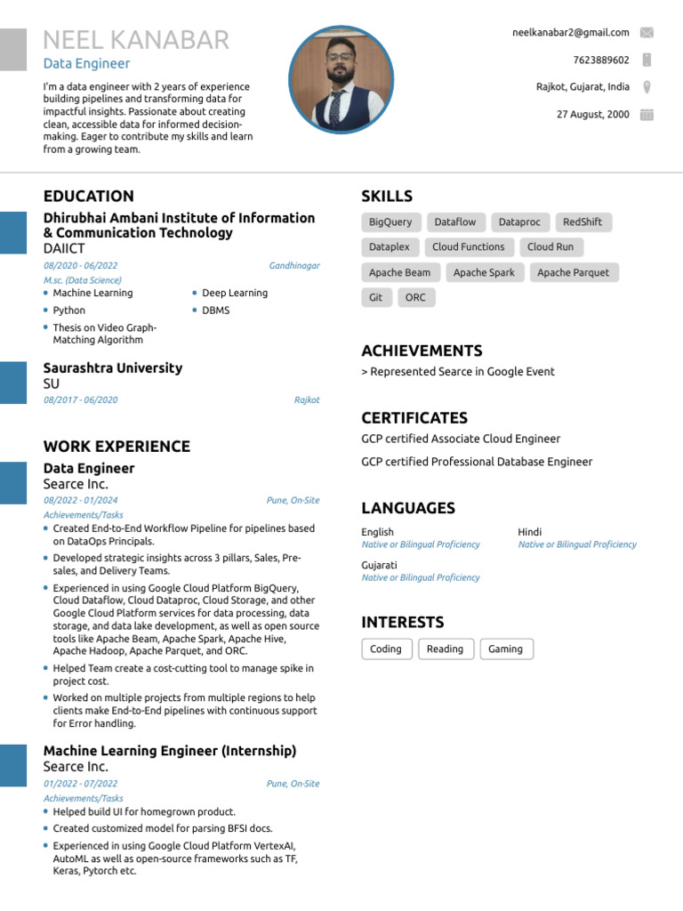 NEEL's Resume | PDF