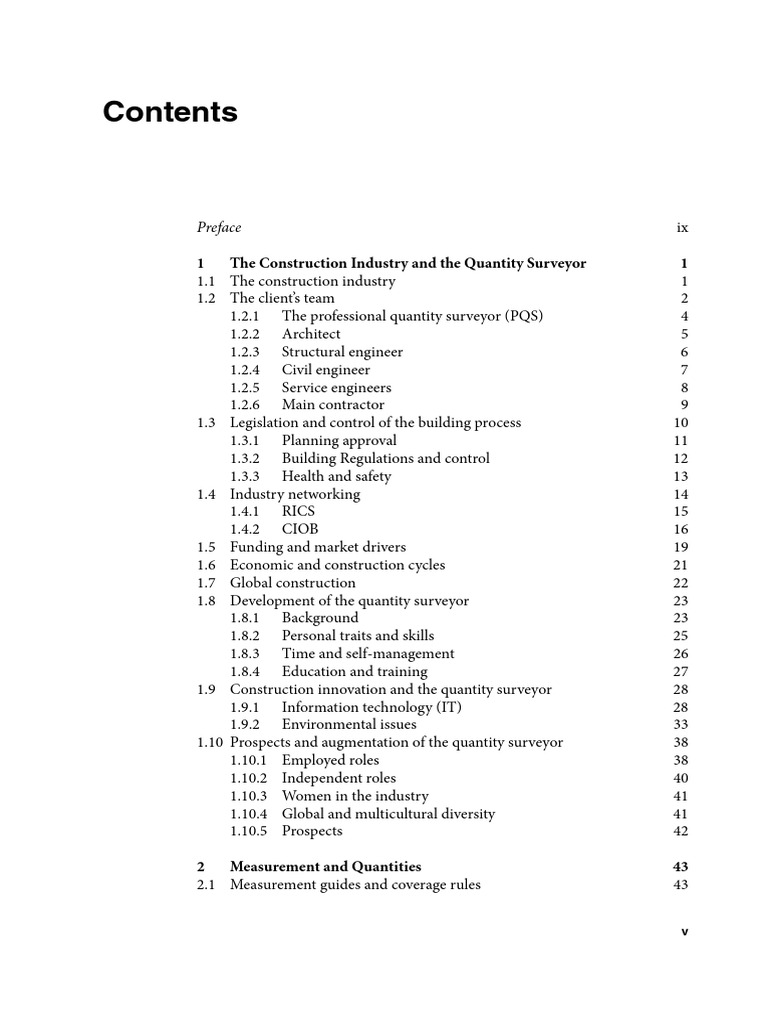 Construction Quantity Surveying - A Practical Guide For The Contractor ... Construction Quantity Surveying - A Practical Guide For The Contractor ...