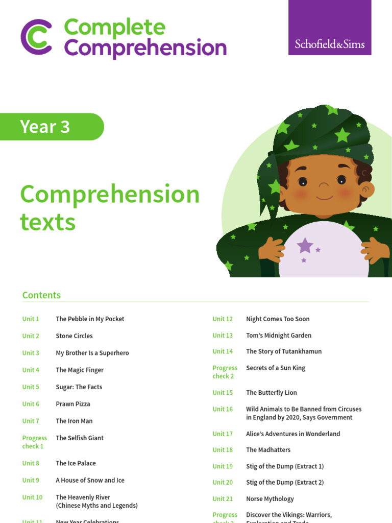 Complete Comprehension Year 3 Printable Texts | Download Free PDF ...