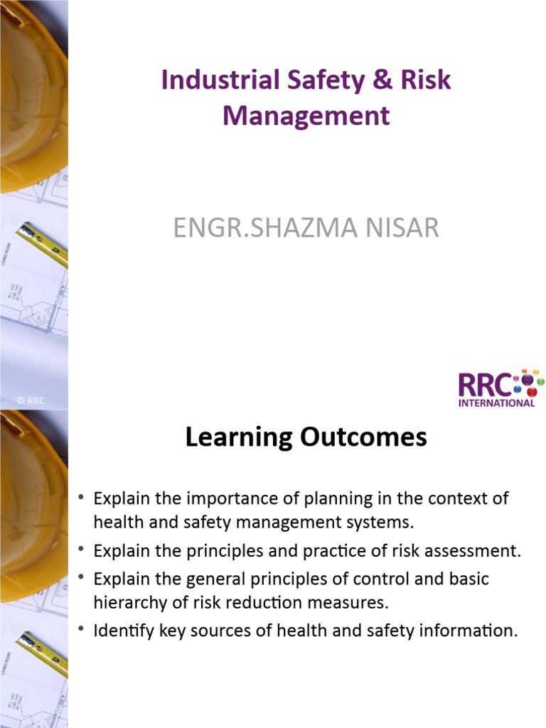 Industrial Safety & Risk Management | PDF | Personal Protective ...