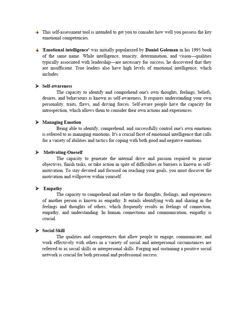 Emotional Intelligence Pdf
