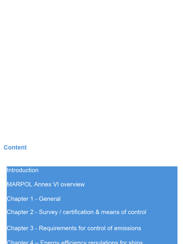 ZB L01 MARPOL Annex VI Regulations (Final) (Repaired) | PDF | Pollution