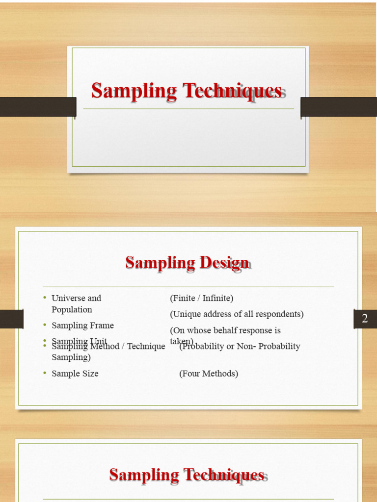 Sampling Techniques | PDF | Sampling (Statistics) | Methodology