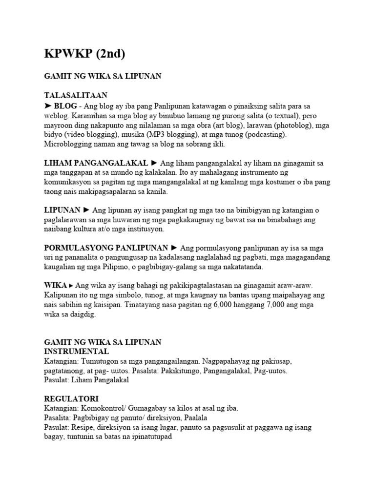 KPWKP 2nd | PDF